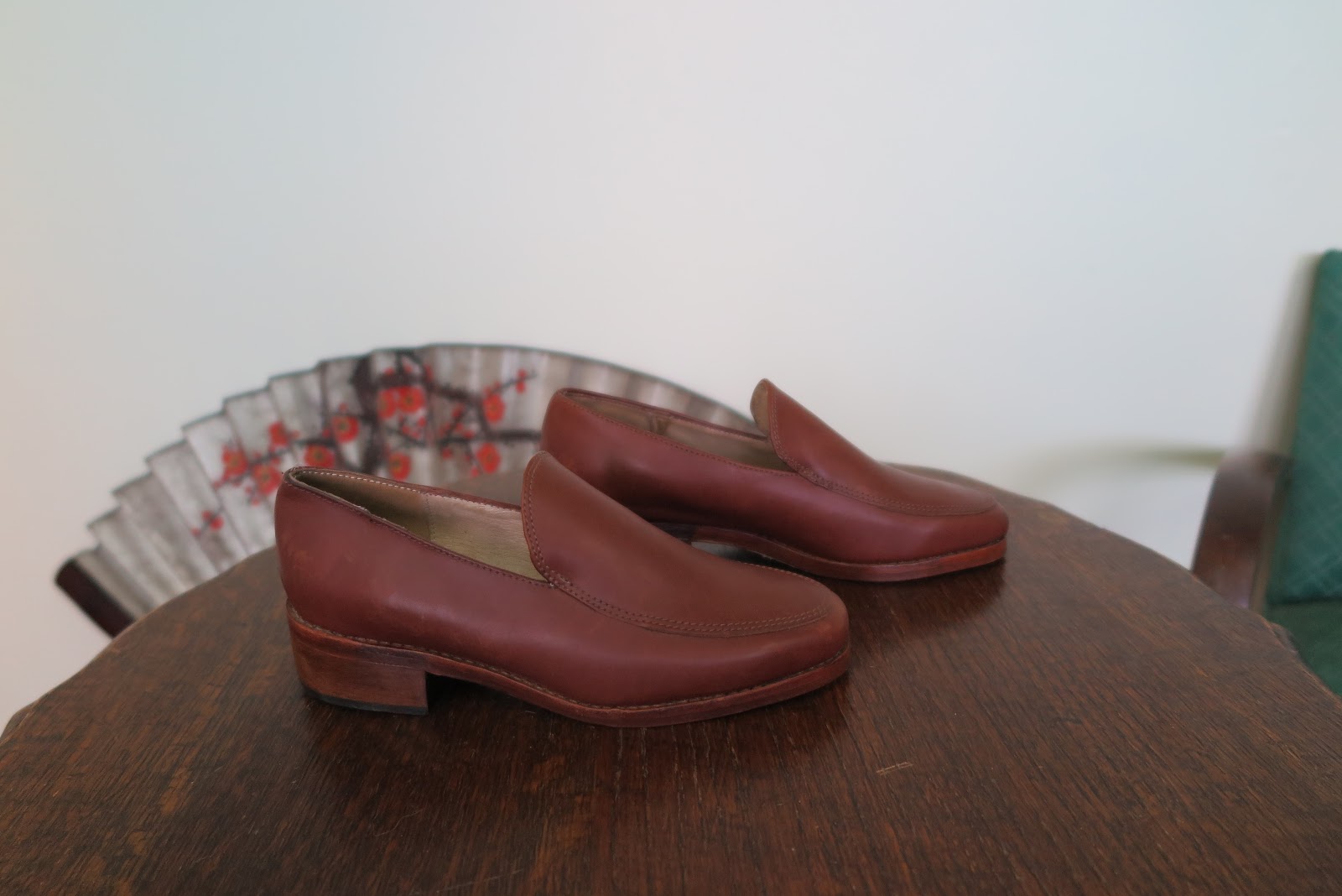 Mocassin marron en cuir "Jean gaborit"/ Brown leather shoes "jean Gaborit"