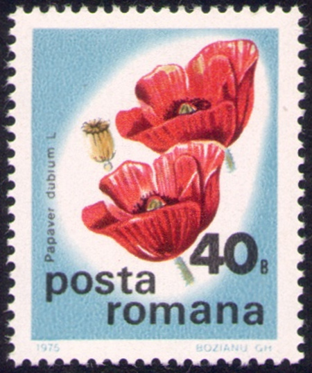 Timbre filatelice: Timbre filatelice cu flori de camp