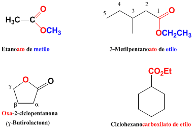 Compuestos Químicos Orgánicos: ÉSTERES