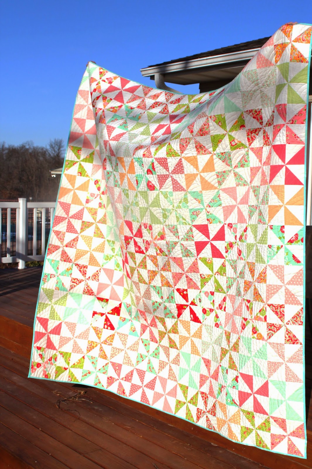 Girls in the Garden: Pinwheel Quilt