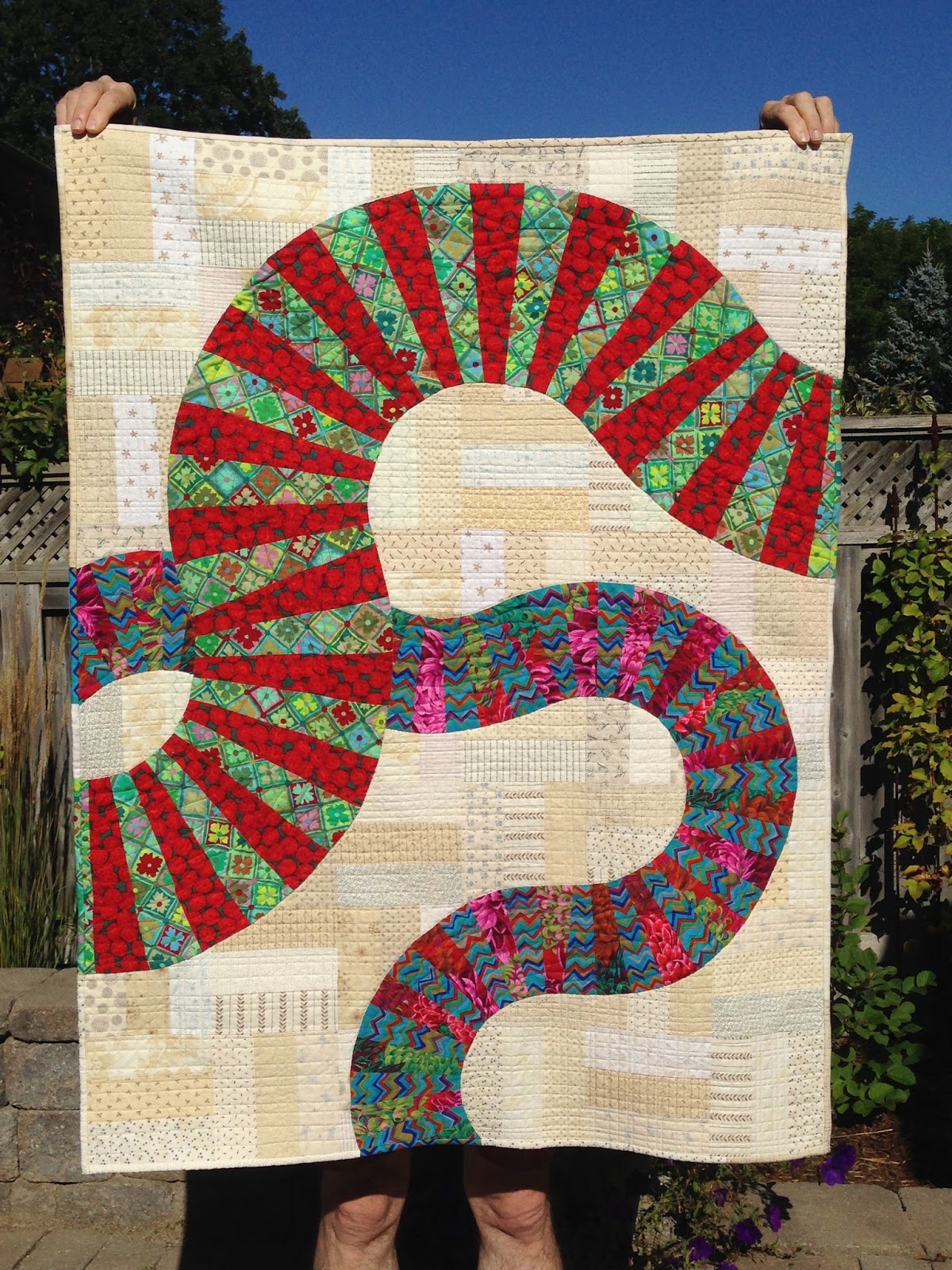 The Cozy Quilter: Modern Wedge DONE!