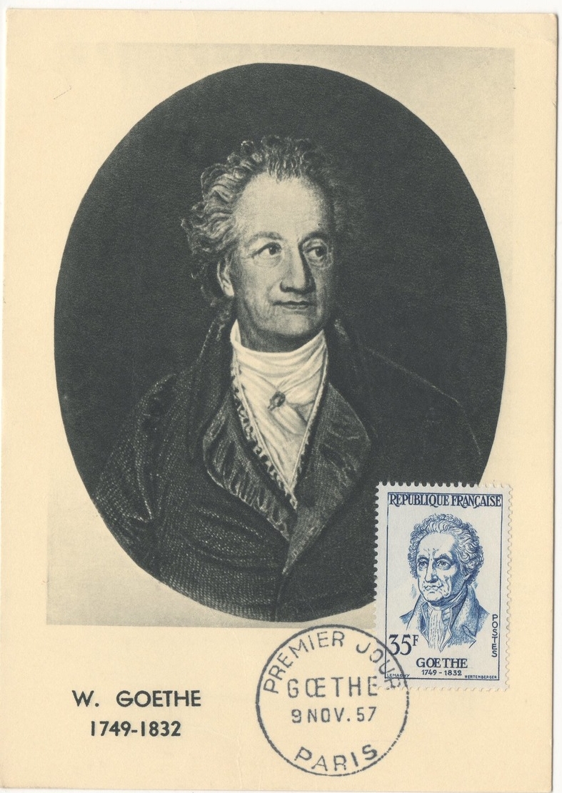 Napoléon Art et Philatélie: Goethe, Johann Wolfgang von (1749-1832)