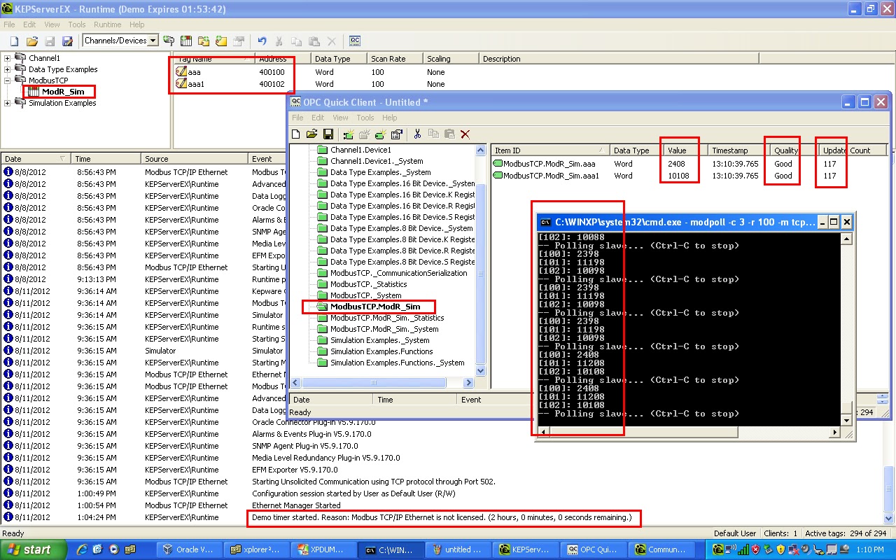 Buku Log Dindon: Successful Modbus TCP Simulation (Master and Slave ...