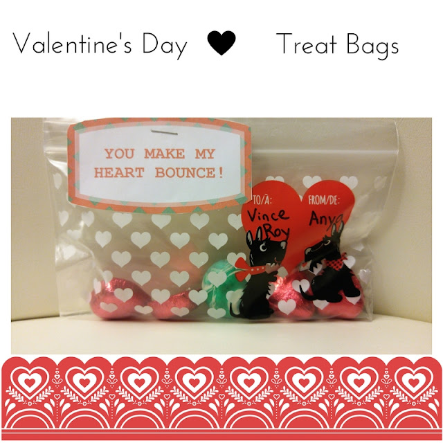 Bo's Bodacious Blog: Valentine's Day: "You Make My Heart Bounce" Treat Bags