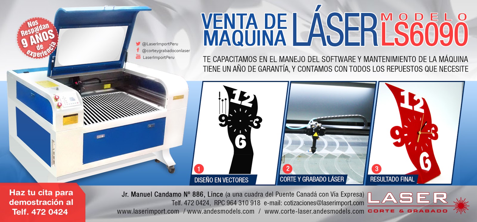 Laser Import: SE VENDE MAQUINA LÁSER DE CORTE Y GRABADO MODELO LS6090