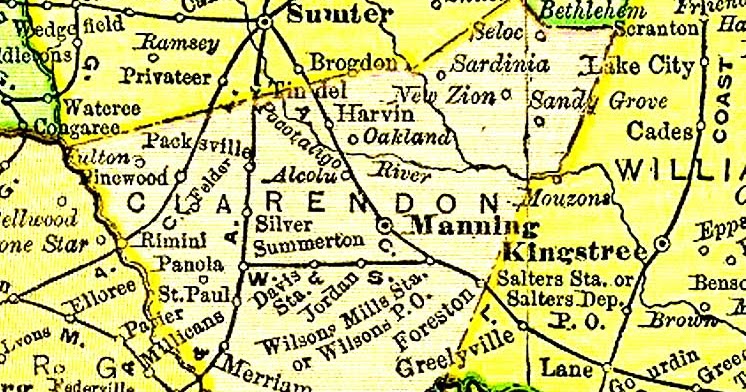 Summerton S.C. Blog: History of Clarendon County, SC: The 1800's