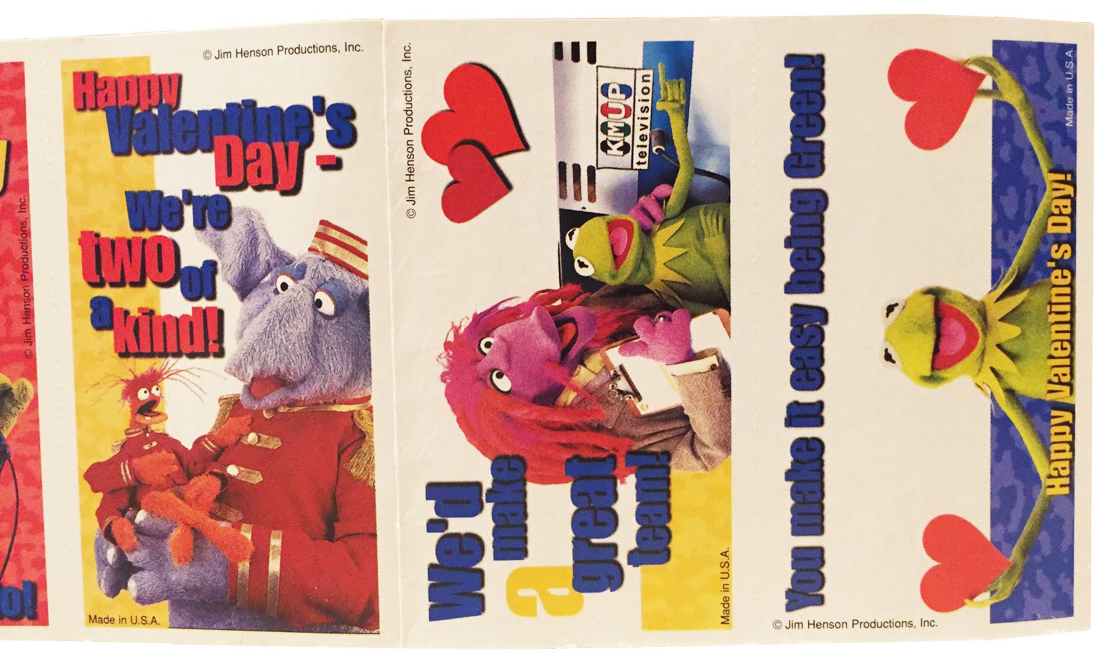 Muppet Stuff: Throwback Thursday: Muppets Tonight Valentine's Cards!