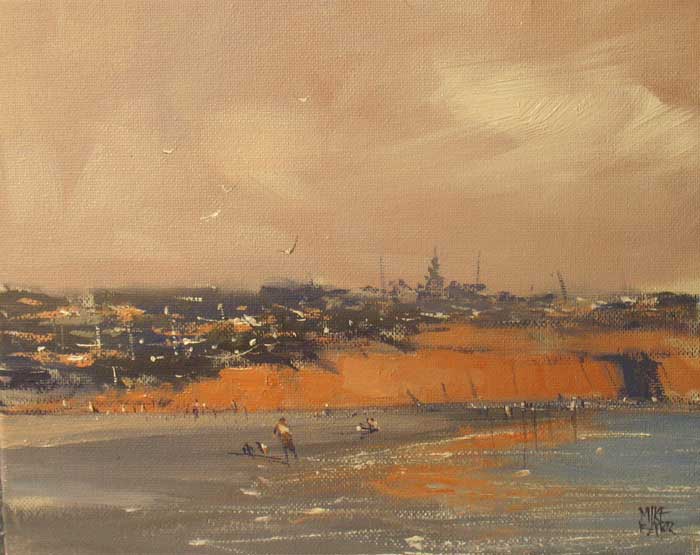 Daily paintings by Mike Barr: Port Willunga from the beach