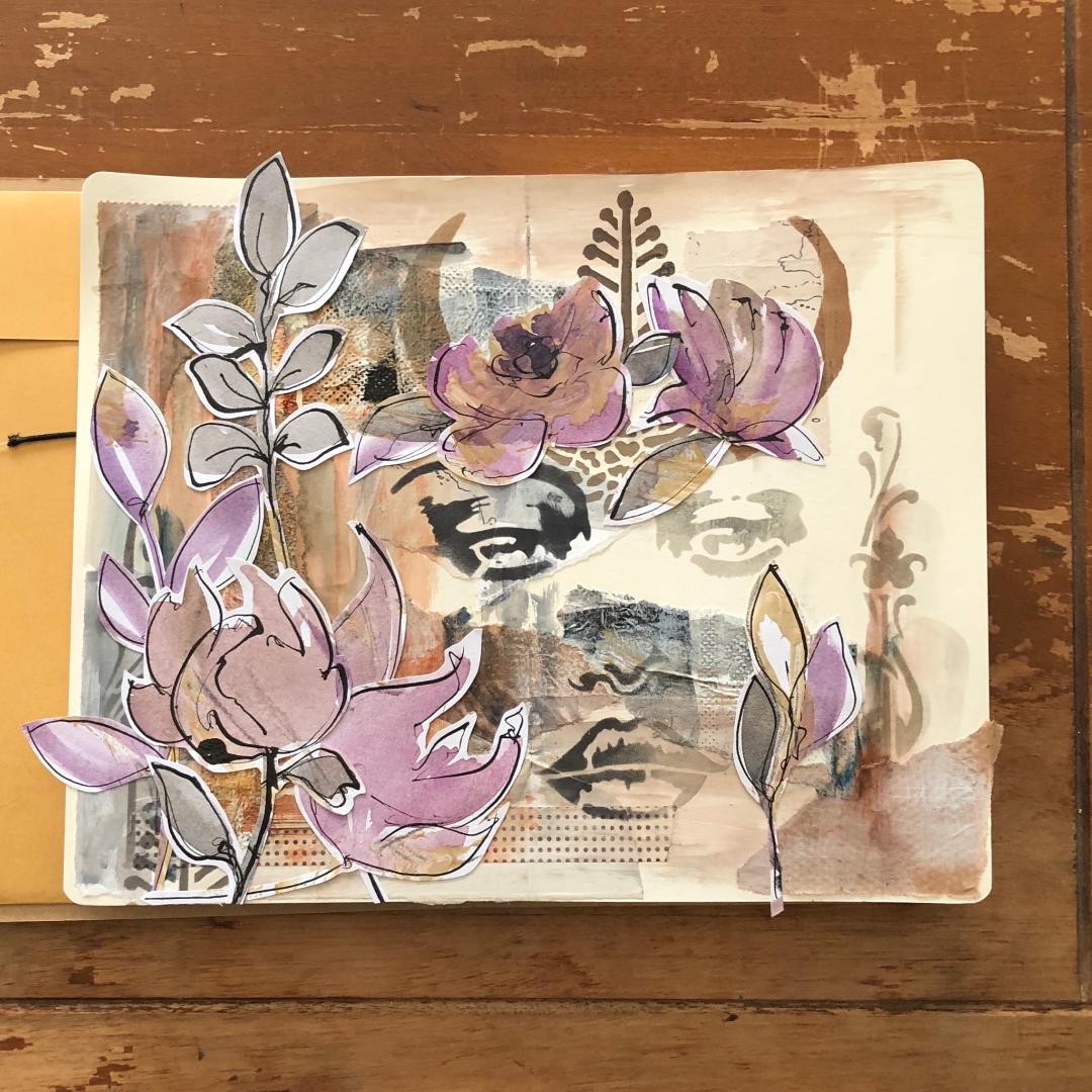 StencilGirl Talk: Watercolors & Collage with StencilGirl® Products