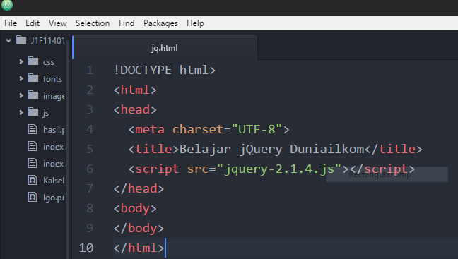 CAHYA'S BLOG: Membedah jquery dan cara menghubungkan file HTML dengan ...