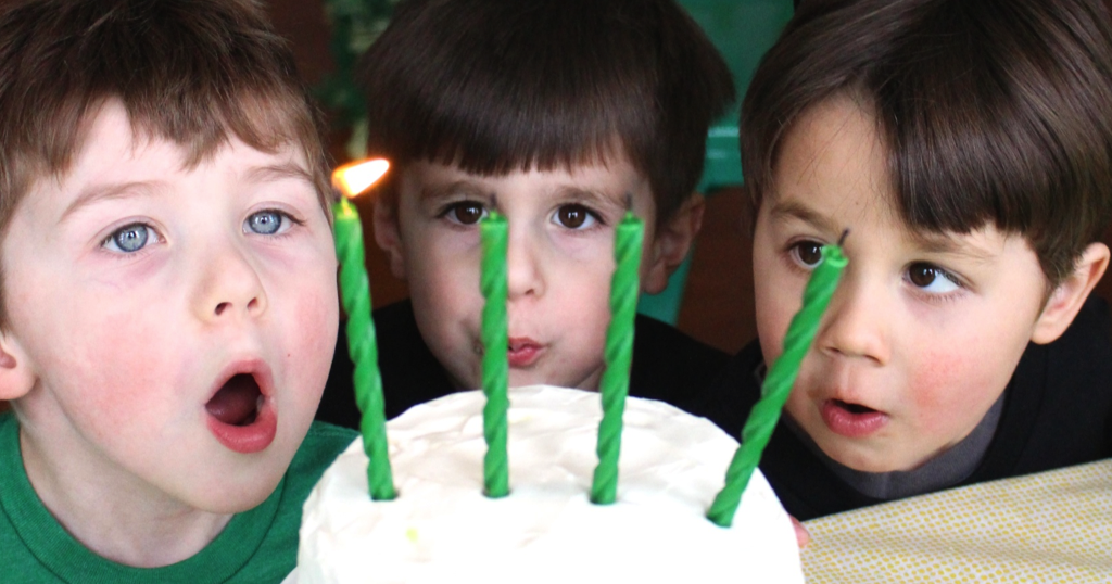 and the boy turns four | Cloudy Day Gray