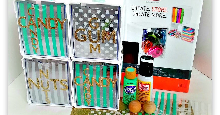 Marilyn Gossett Designs: Build a Treat Station with Deflecto Stackable ...