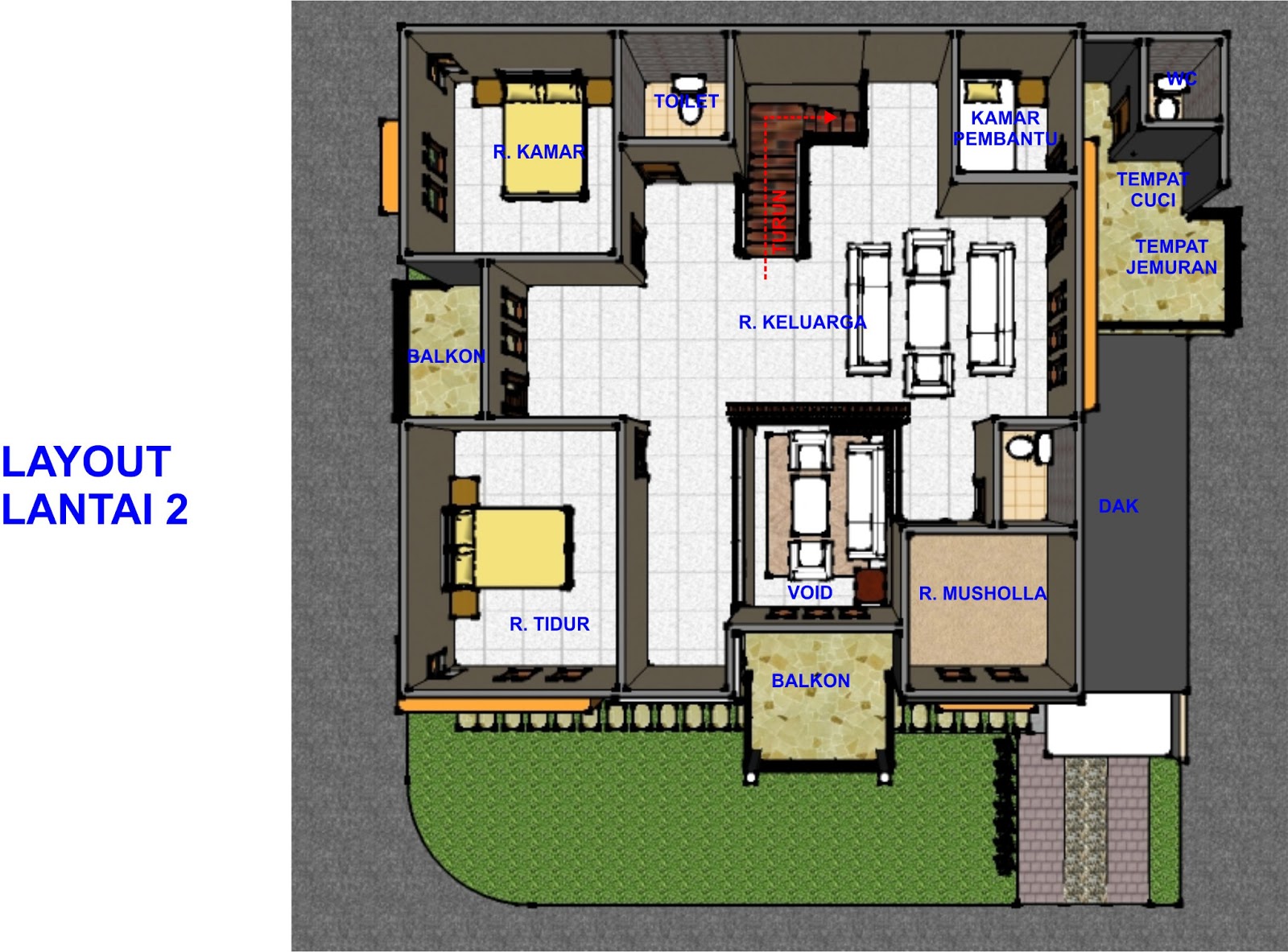 frey77: RUMAH MINIMALIS 2 LANTAI