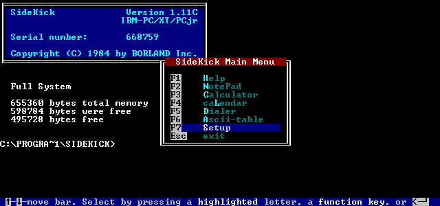 Peter's Blog: Borland Sidekick