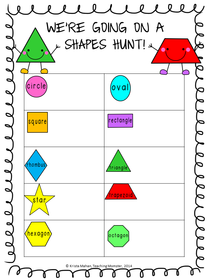 Math Madness Wednesdays: Shapes, Shapes, Everywhere Shapes! | Teaching ...