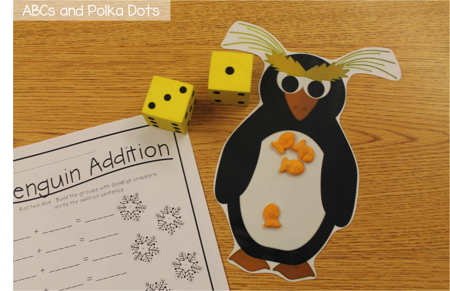 ABC's and Polka Dots: Penguin Addition {FREEBIE!}