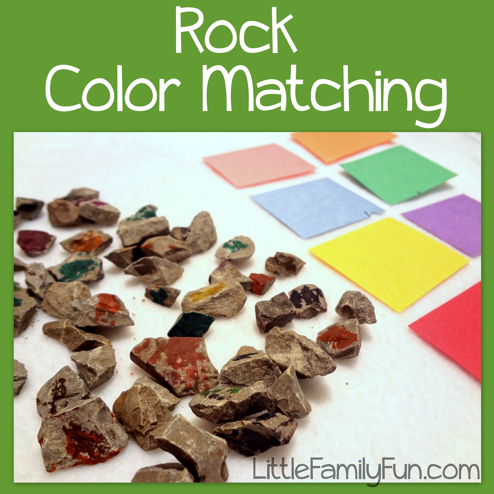 Little Family Fun: Rock Color Matching