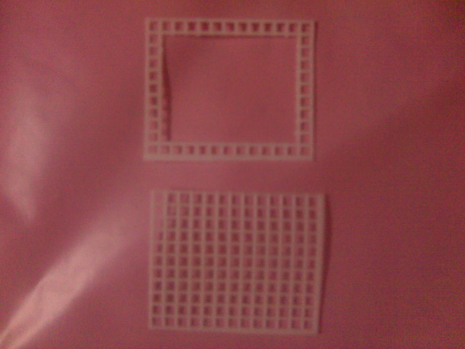 MY CRAFT WORKS: Plastic Canvas Photo Frame - Tutorial