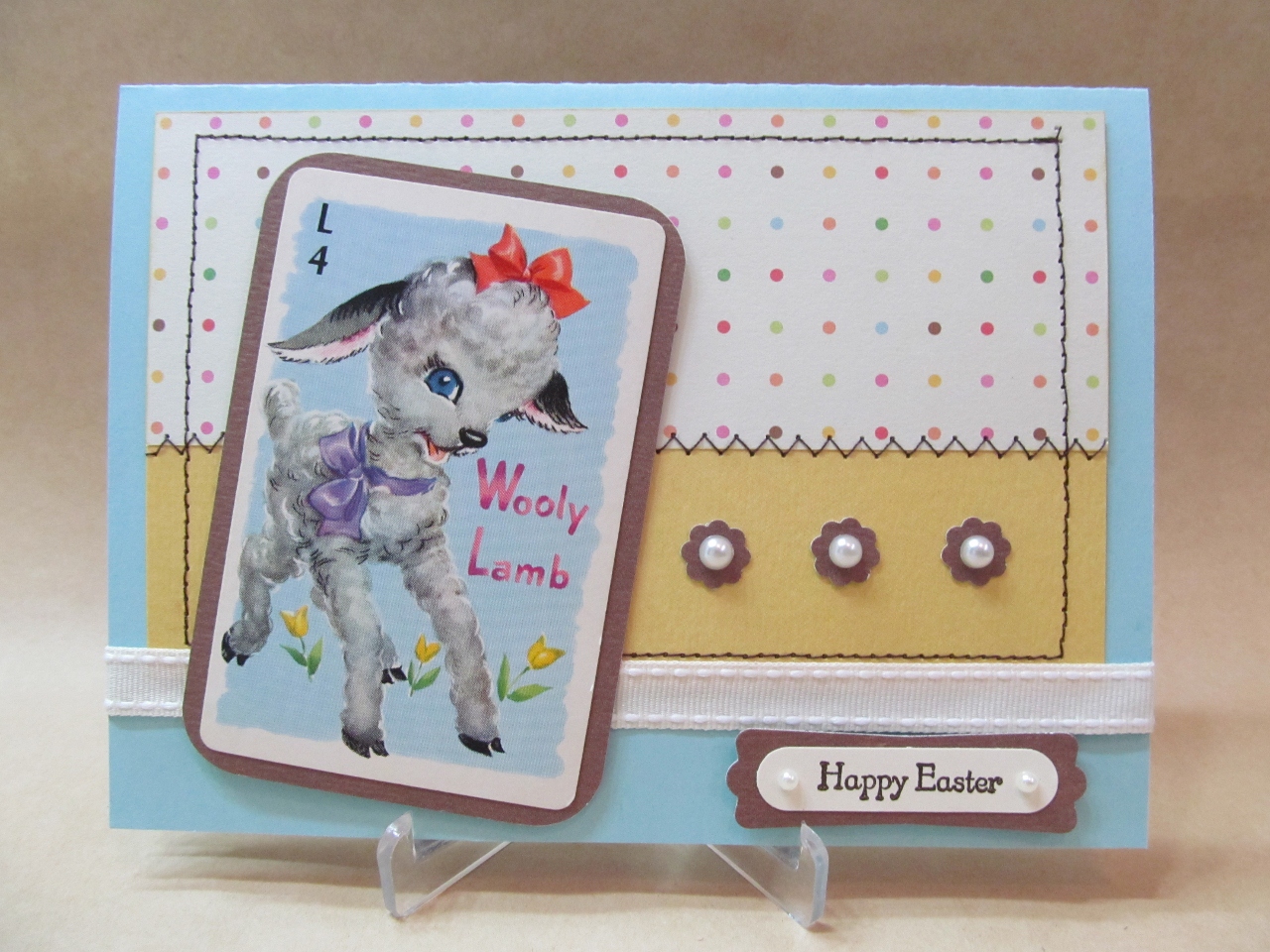 Savvy Handmade Cards: Wooly Lamb Easter Card