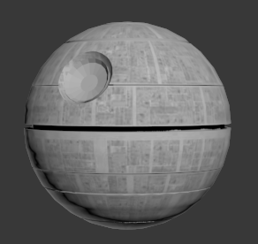 3D Modelling and Animation: Death Star Texturing