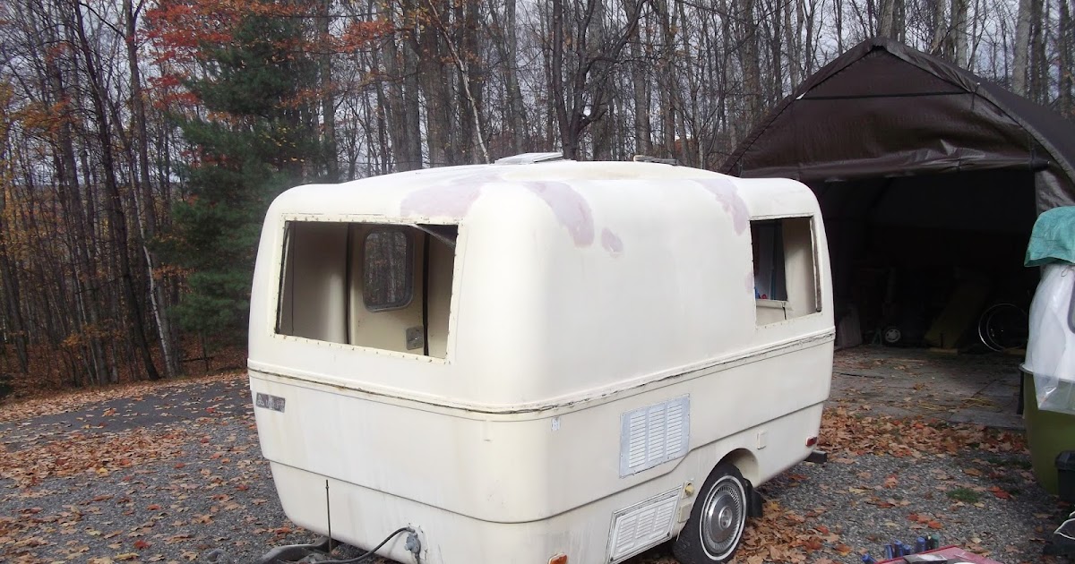 72 Boler Restoration: Exterior fiberglass repair
