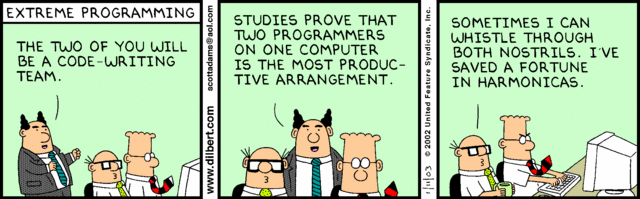 Dilbert on Agile Programing