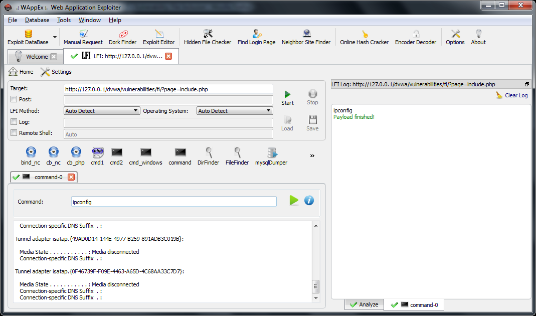 Wappex Web Application Exploiter Tools Toolwar Information