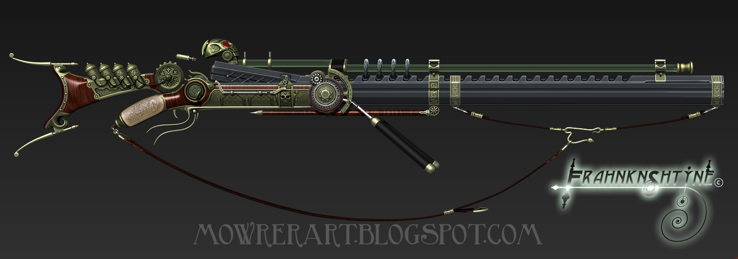 Mowrer Art Steampunk Frankenstein and more: Steampunk Aether rifle new ...