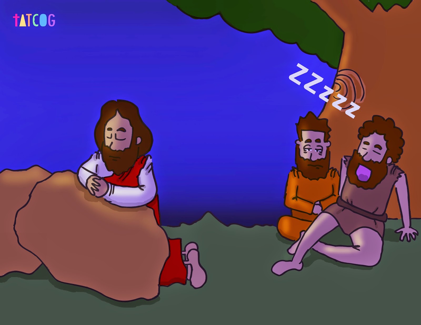 TATCOG SCHOOL: (40) Jesus prays in Gethsemane