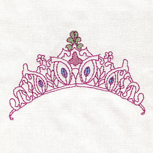 Tiara Embroidery Design - 134 - embroiderylovely