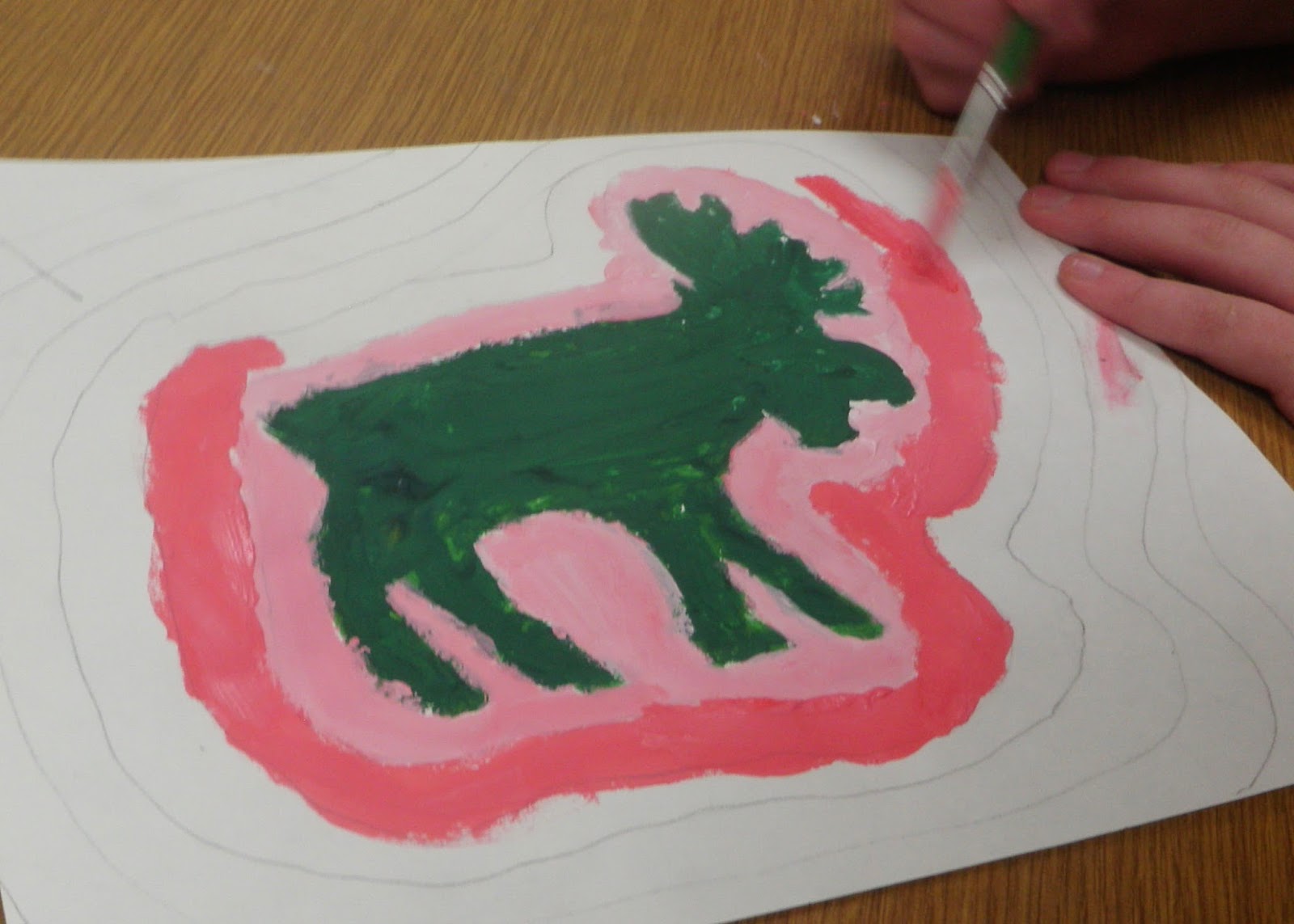 Jerdee's Art Classes: Animals in Art: Complementary Color Silhouettes