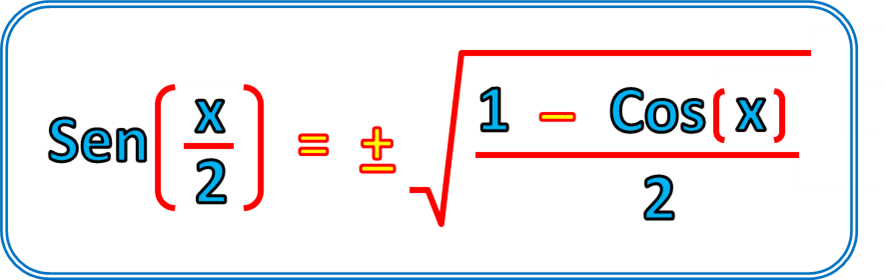 PROF. ABEL ORTEGA LUNA: SENO DEL ÁNGULO MITAD