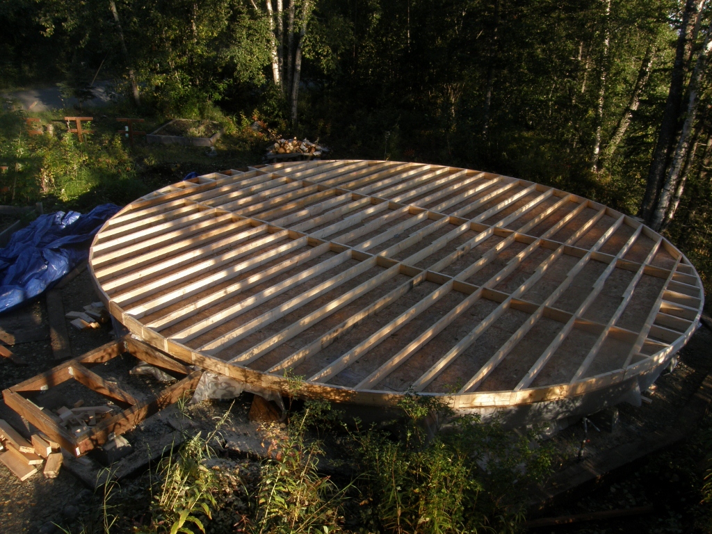 An Alaskan Family with a Yurt: A New Yurt Deck