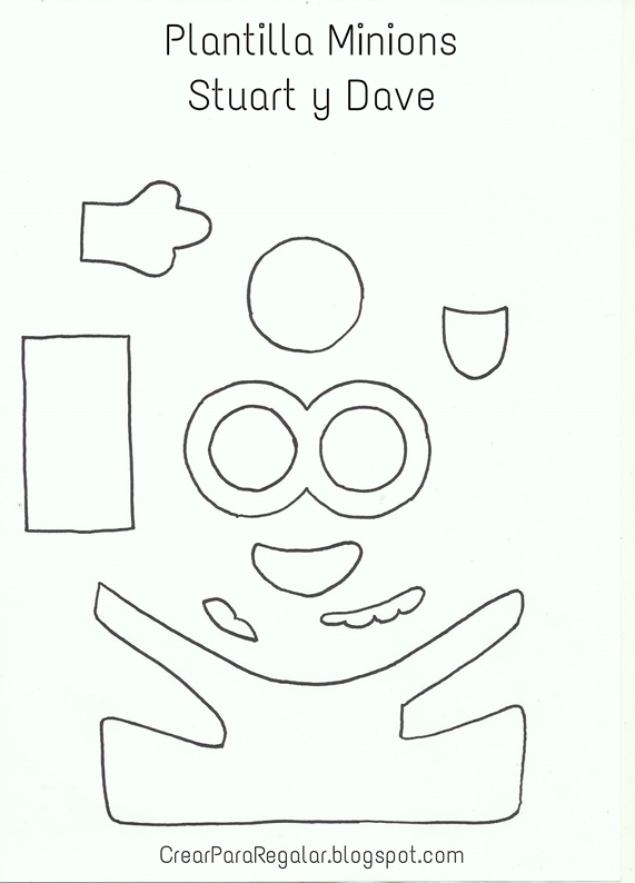 Plantilla para que hagas tu propio Minion | Manualidades
