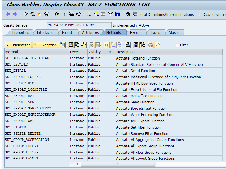 SAP - Ejemplos ABAP: Fullscreen ALV Grid Factory - Botones Estándar del ALV