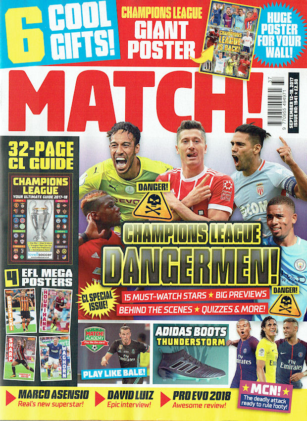 Football Cartophilic Info Exchange: Match! magazine - 2017-18 Poster ...
