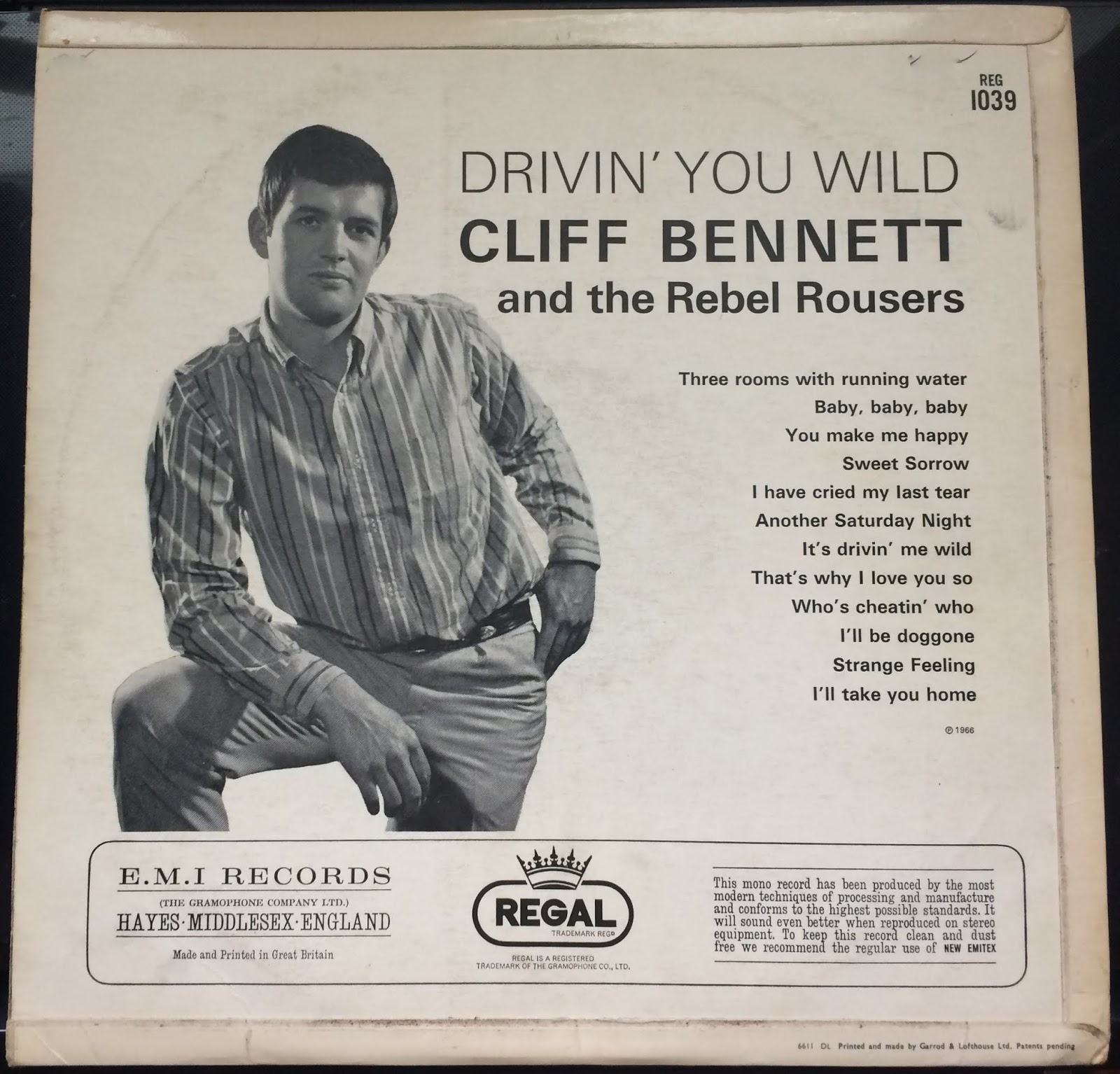 WOLFEES GRAMOPHONE: "ANOTHER SATURDAY NIGHT" CLIFF BENNETT & THE REBEL ...