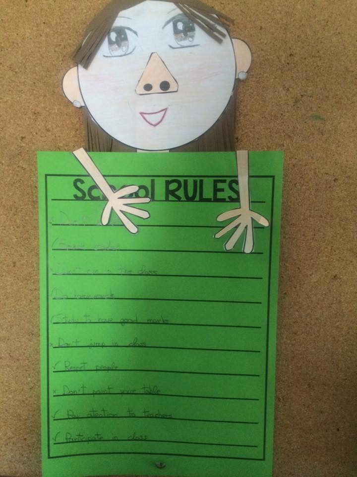OUR ENGLISH CLASS: Rules crafts