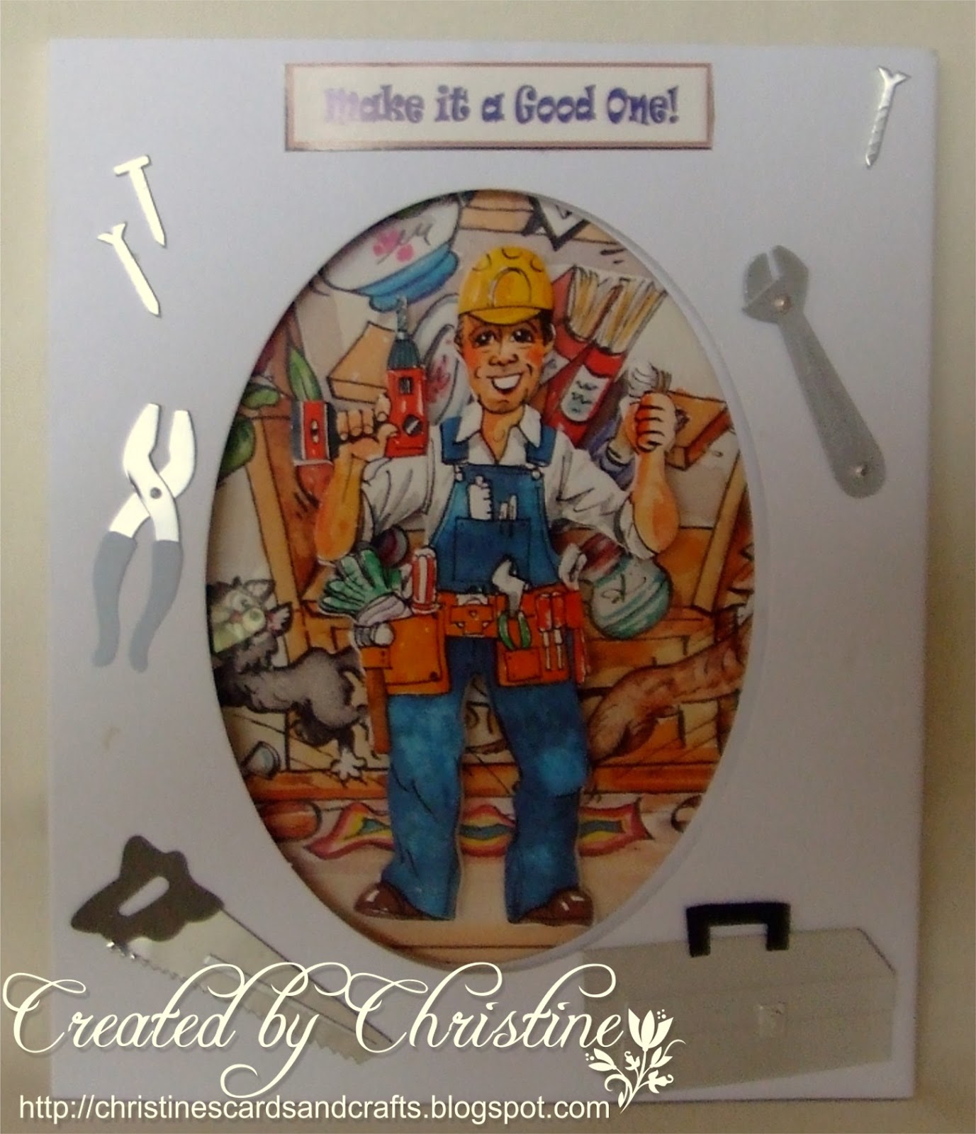 Christine's Cards and Crafts: A Flippin Man's Card