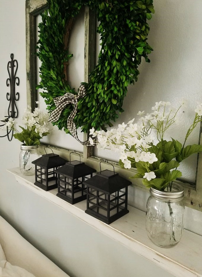 The Quaint Sanctuary: { Farmhouse Living Room Wall Decor }