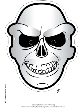 Ghosts and Creepy Things Free Printable Masks. - Oh My Fiesta! in english