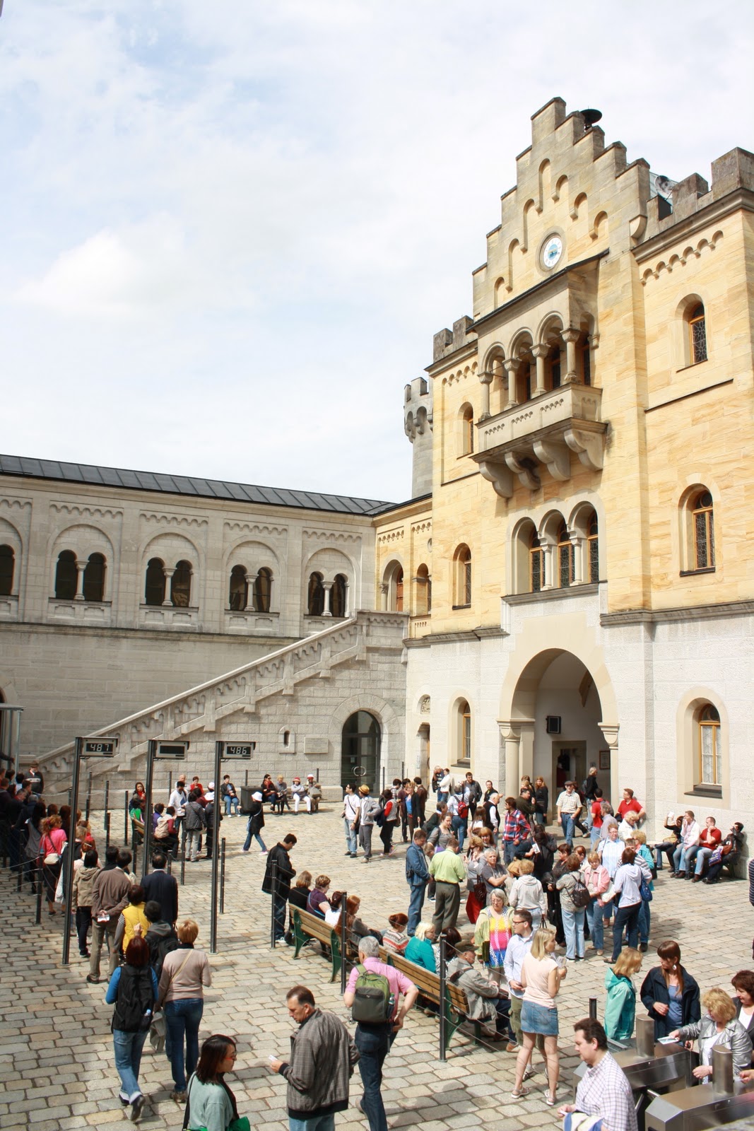 got our tickets and patiently waiting