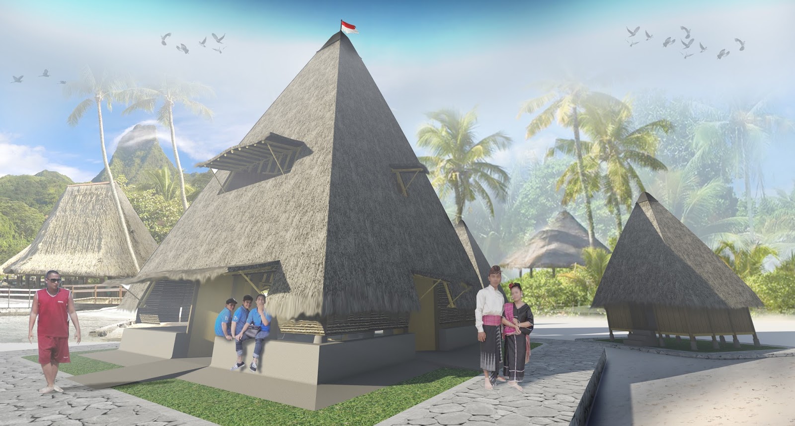 Khairul Umam Al-Banjari: Bale Berugak - Mandalika, Lombok, NTB ...