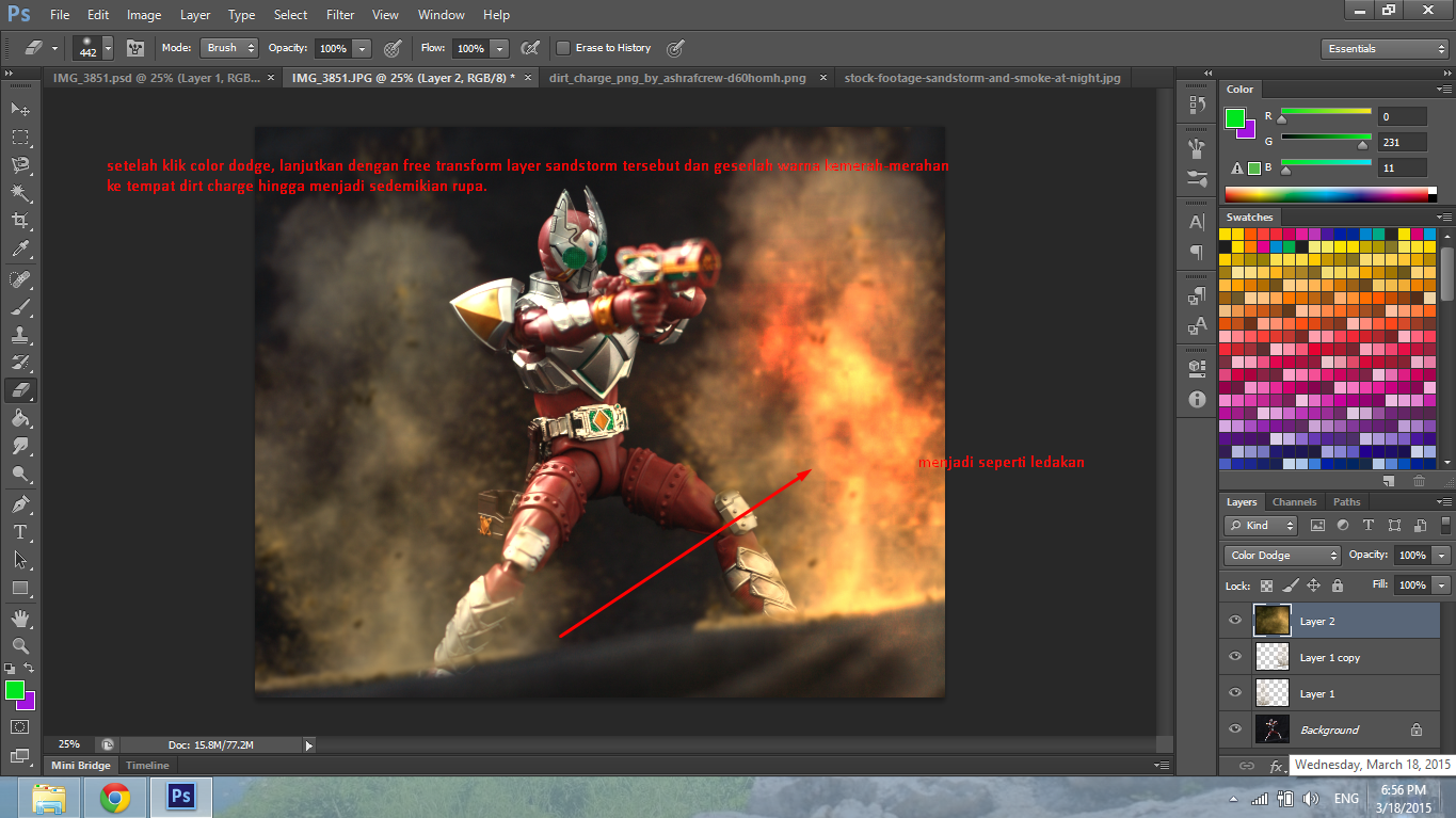 [Photography] How to make explosion effect on Adobe Photoshop (Dark ...
