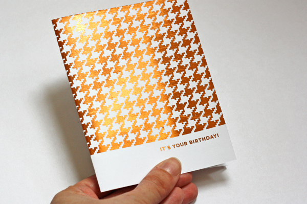 DIY foil cards: a better method | How About Orange