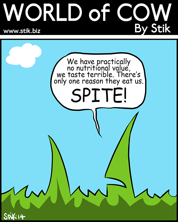 The Cartoonist known as StiK: 3 World of Cows for one