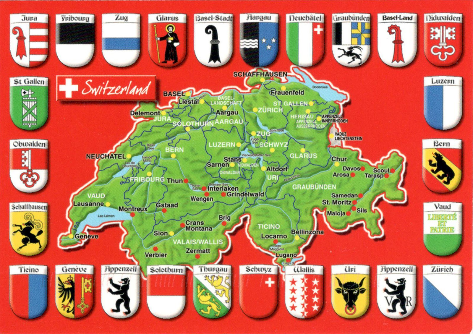 WORLD, COME TO MY HOME!: 2098, 2099, 2294 SWITZERLAND - The map and the ...