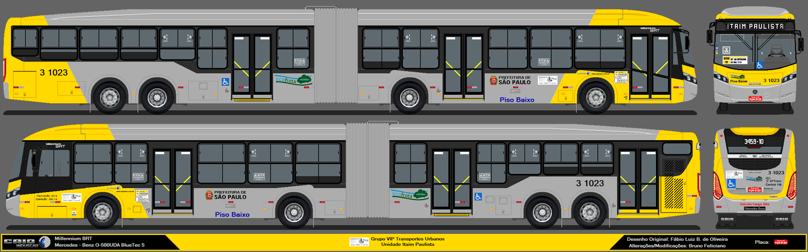 Conceitobus by brunoffs desenhos: Caio Millennium BRT O-500UDA