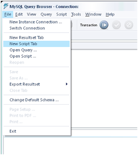 DBMS MySQL: Insertar un script en MySQL