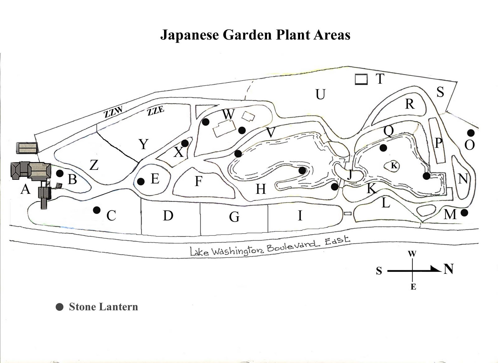 SJG bloom 2011: MAP of the SJG plant areas (as referred to here and in ...